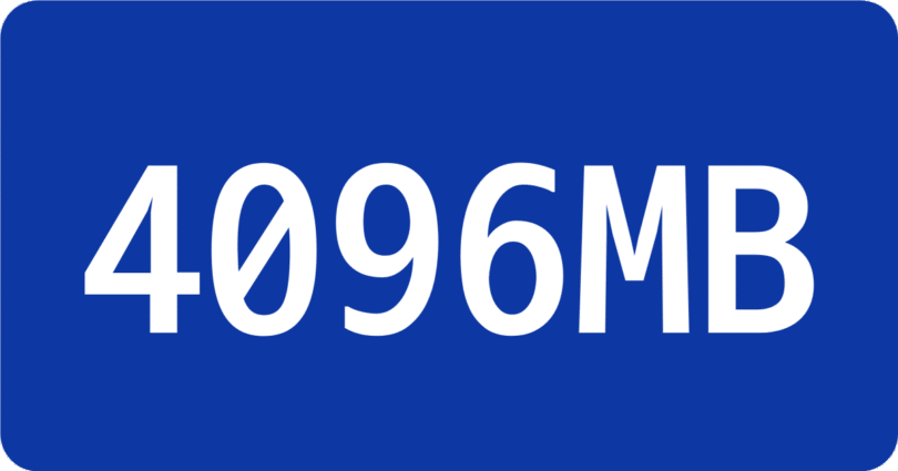 4096MB - Understanding IT made easy